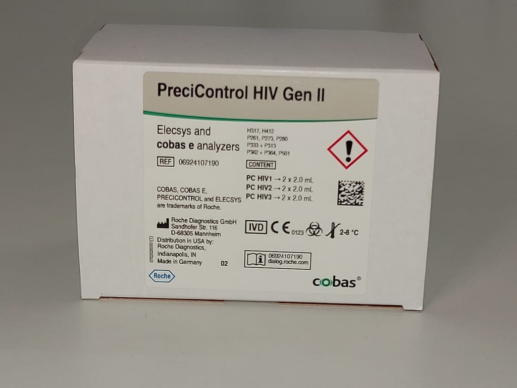 ROCHE ELECSYS PRECICONTROL HIV COMBI GEN II((6 X 2ml) | #N# Aldeal Lab ...